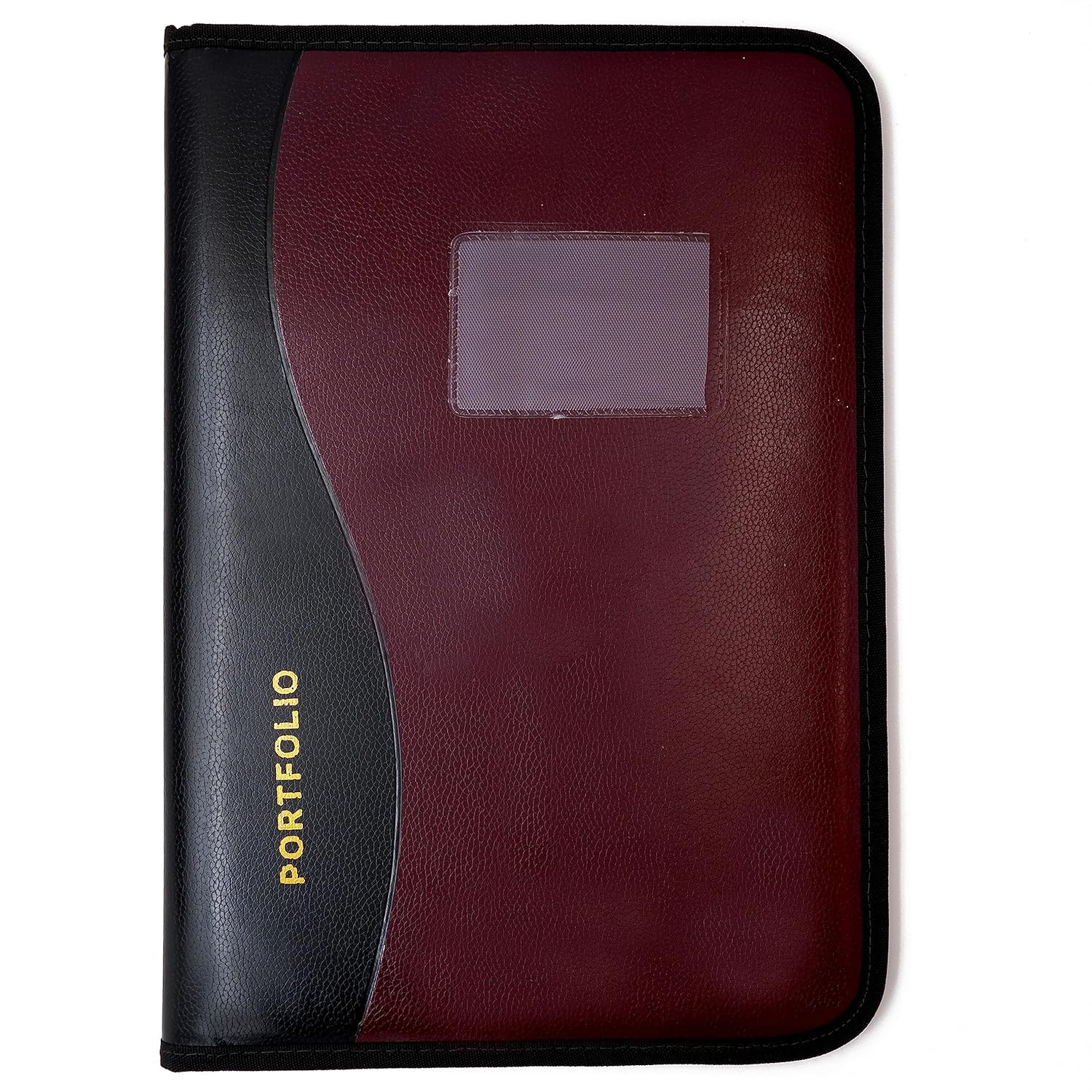 Asraw Premium Faux Leather B4 Size Zipper Lock Portfolio File Folder 20 ...