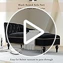 Amazon.com: 58'' Velvet Chaise Lounge Chair Indoor with Nailheaded, Modern Tufted Velvet Long ...