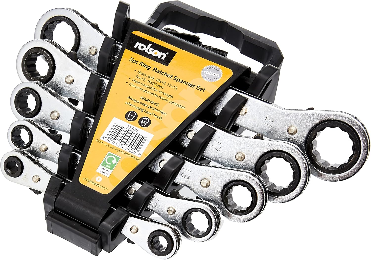 Rolson 46905 5 pc Ratchet Ring Spanner Set : Amazon.com.tr: Yapı Market