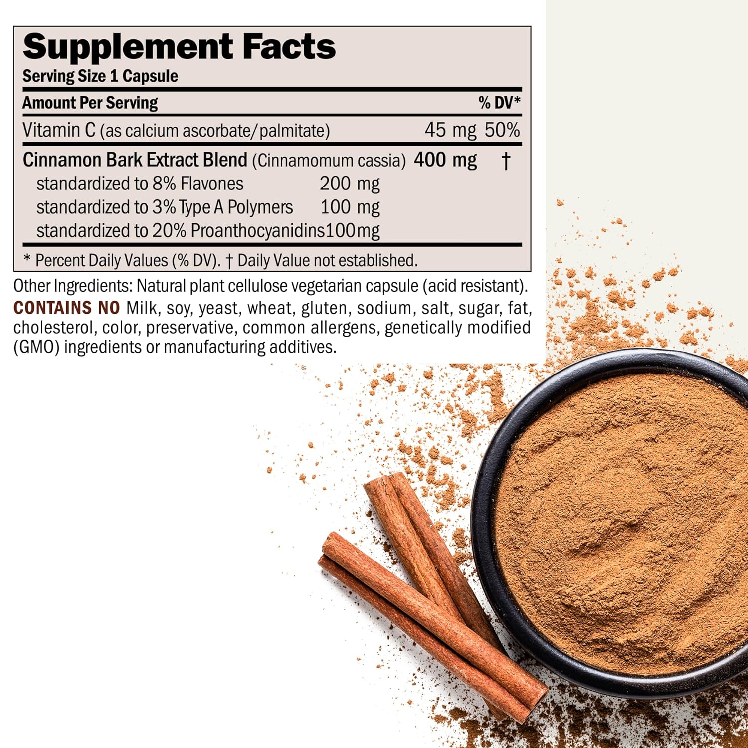 ANDREW LESSMAN Canela 400mg - 30 Cápsulas - Extrato Padronizado de Alta ...