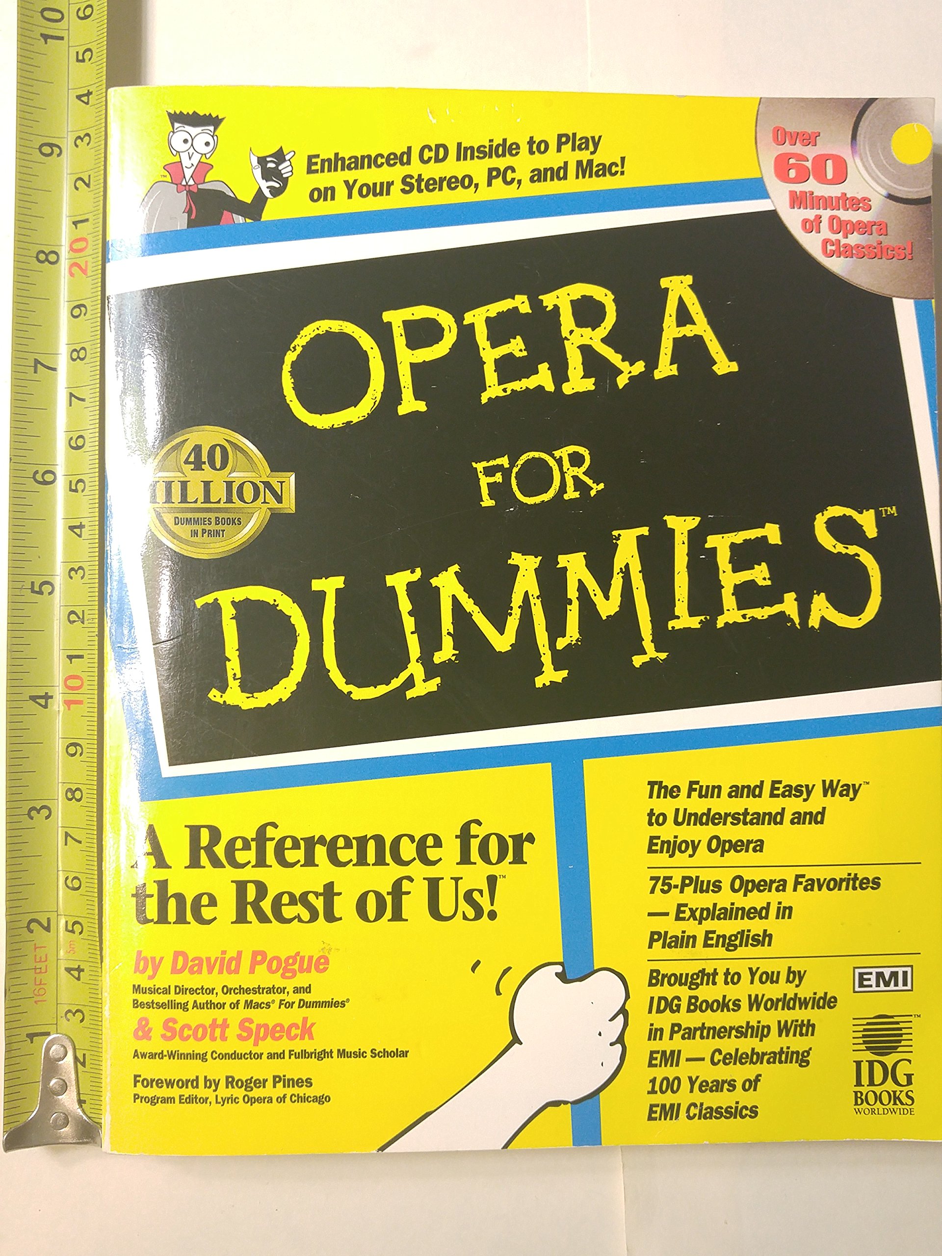 Opera for Dummies: Pogue, David, Speck, Scott: 9780764550102: Amazon ...