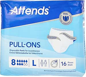 Attends Pull Ons 8, Large, Pack of 16 : Buy Online at Best Price in KSA ...