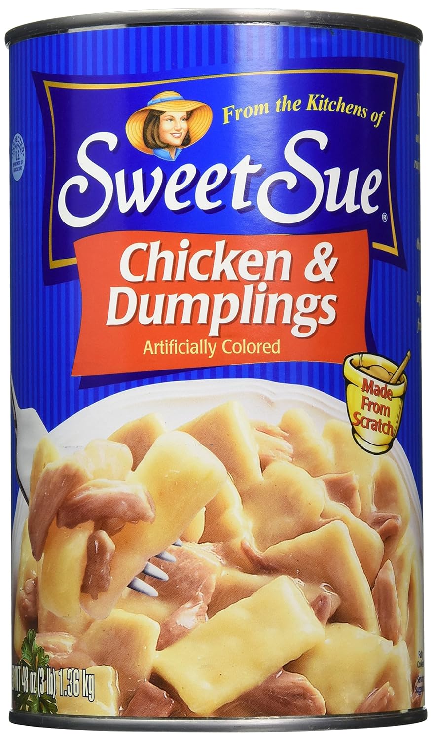 Amazon.com: Sweet Sue Chicken & Dumplings, Food Service Size 48 oz Can ...