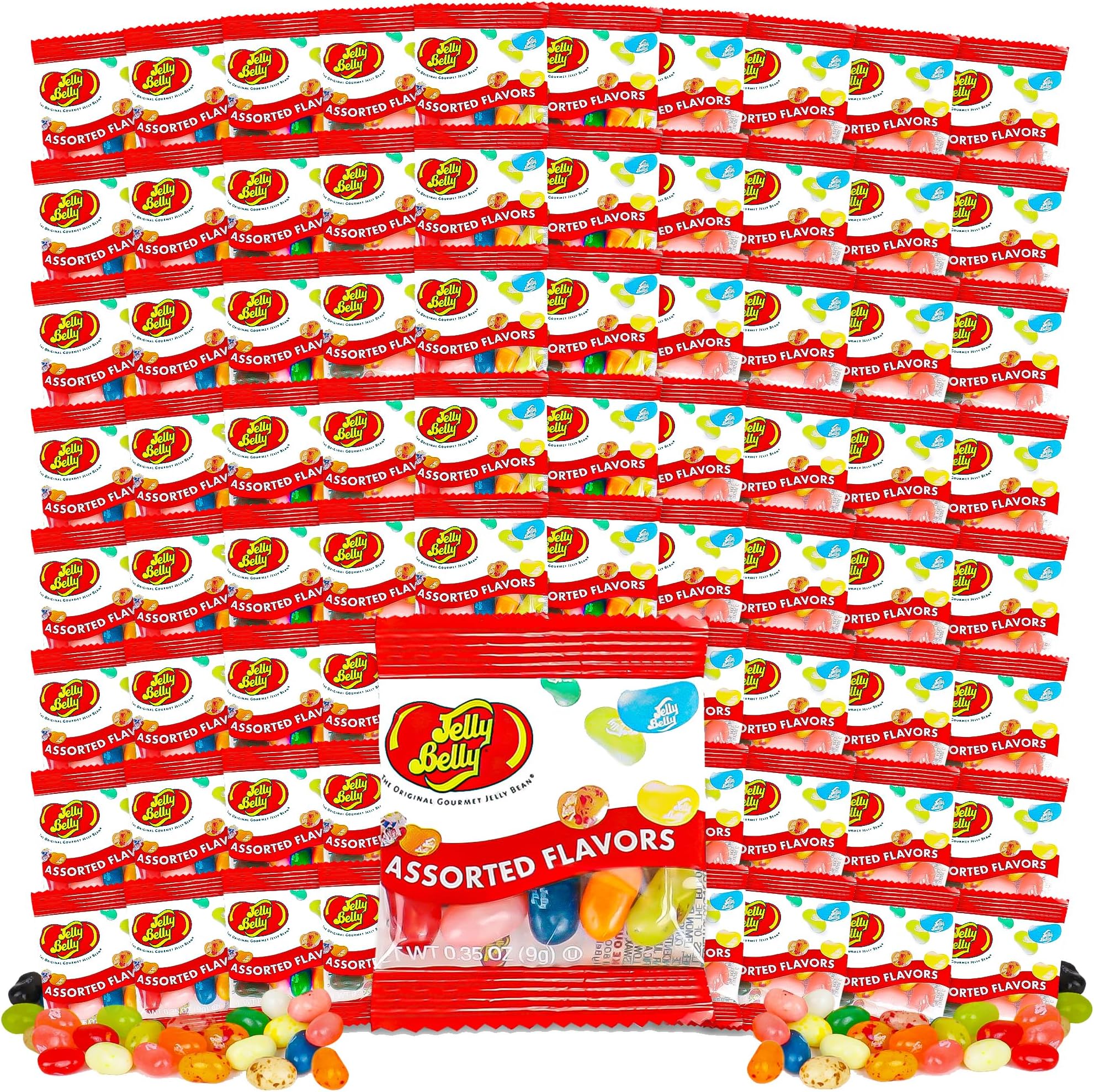 Amazon.com: Jelly Belly Jelly Beans Individual Packs 20 Pack - 0.35oz ...