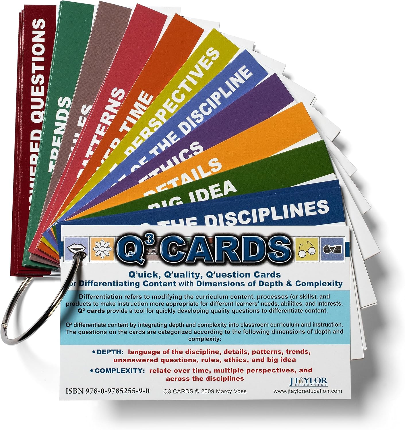 Amazon.com: Q3 Depth and Complexity Question Stem Cards : Marcy Voss: Books