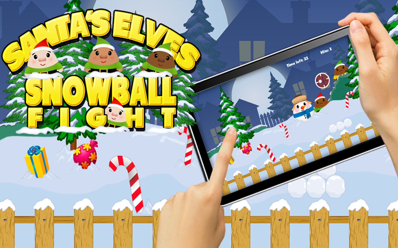 Funny Santas Elf Snowball Fight Christmas Kids Game (KindleFire HD ...