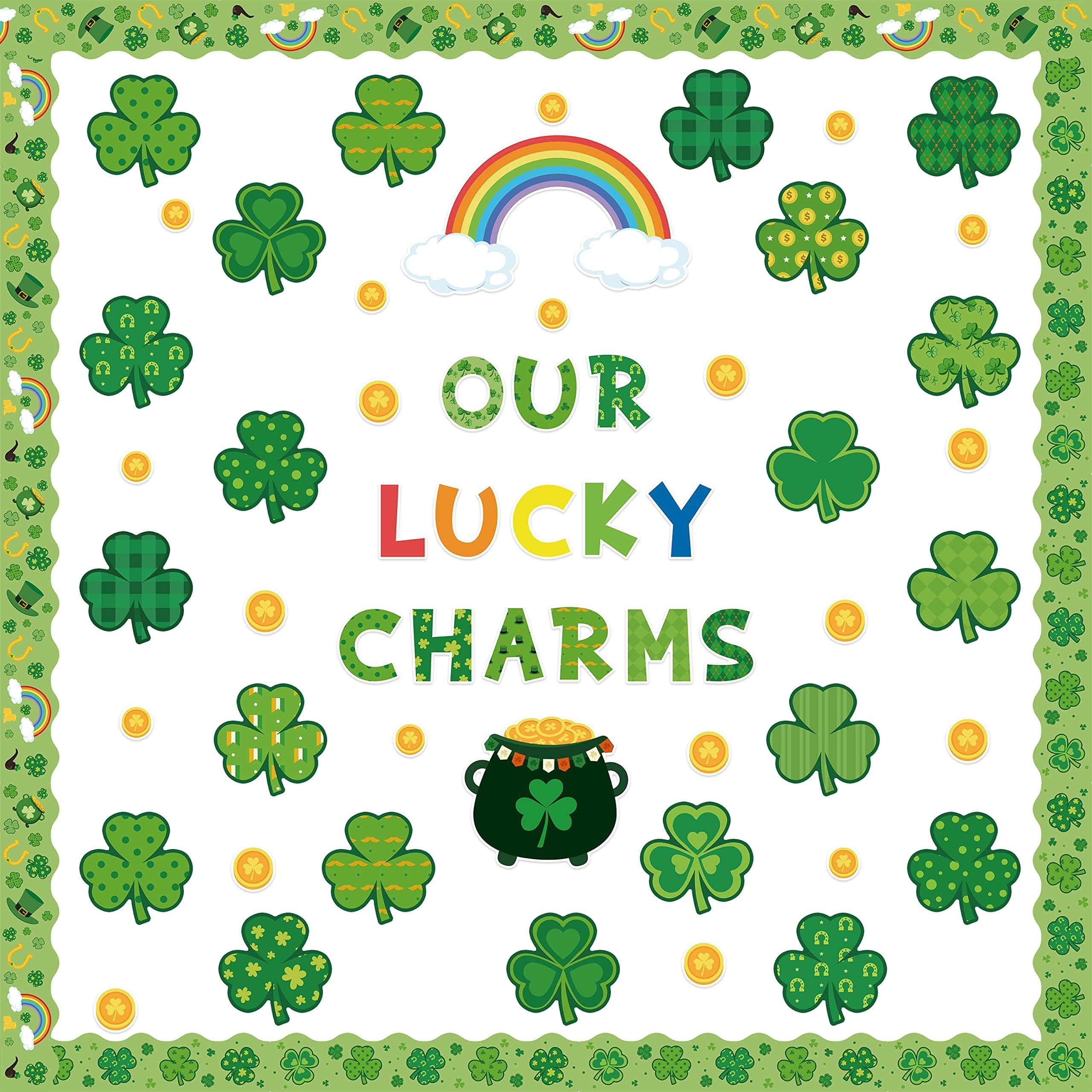 Snapklik.com : St Patricks Day Shamrock Bulletin Board Cutouts - 121P ...