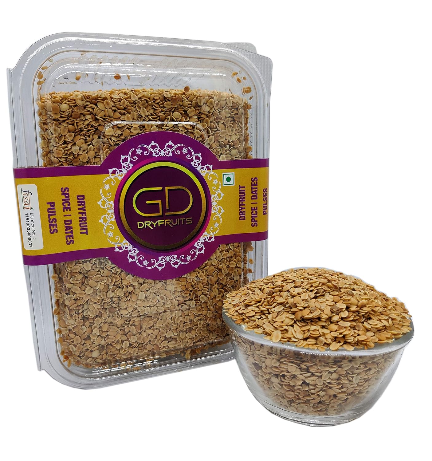 GD Dryfruit Roasted Dhana Dal (Roasted Split Coriander Seeds)250 grams ...