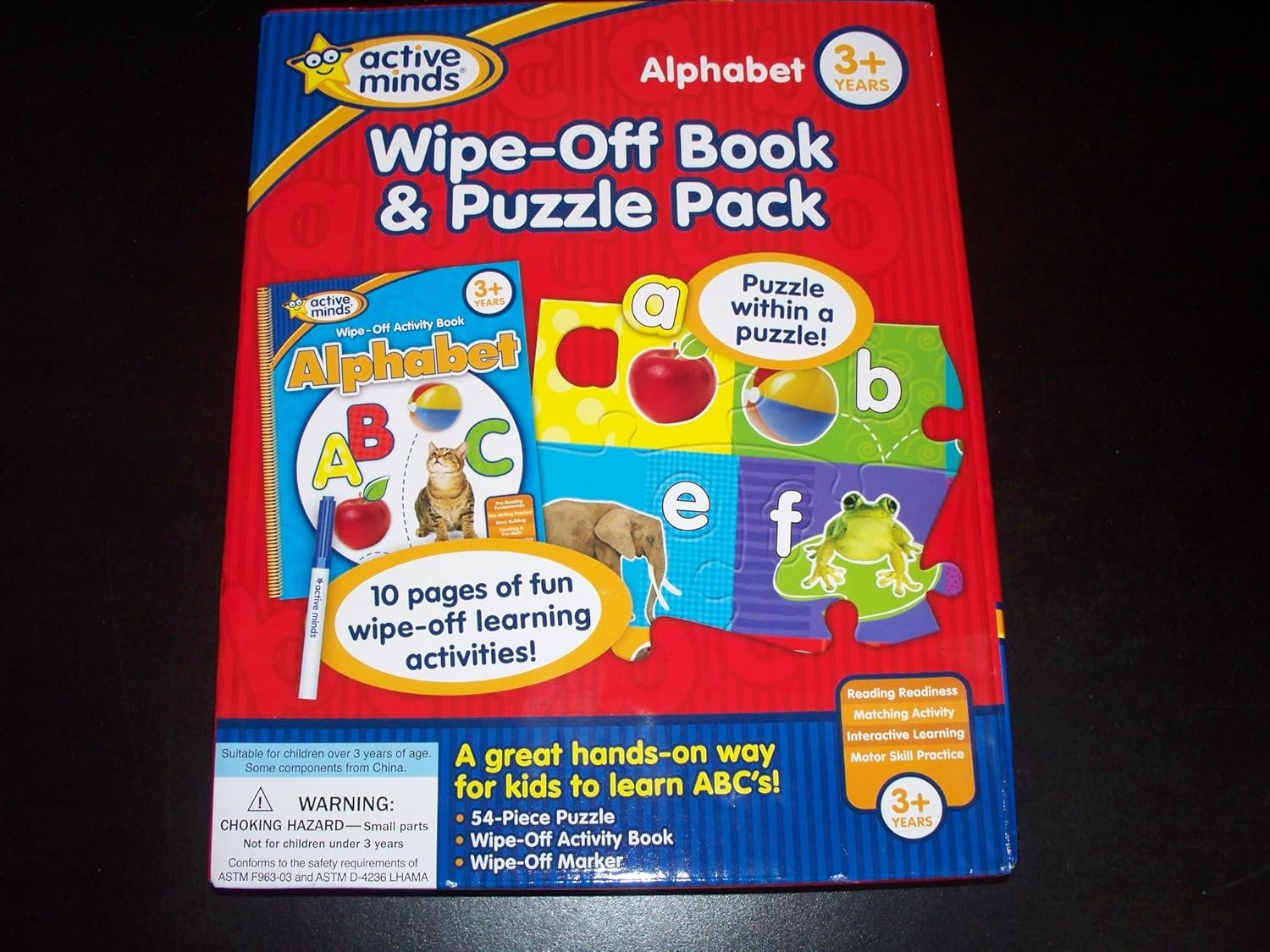 Active Minds Alphabet Wipe-off Book & Puzzle Pack: Active Minds ...