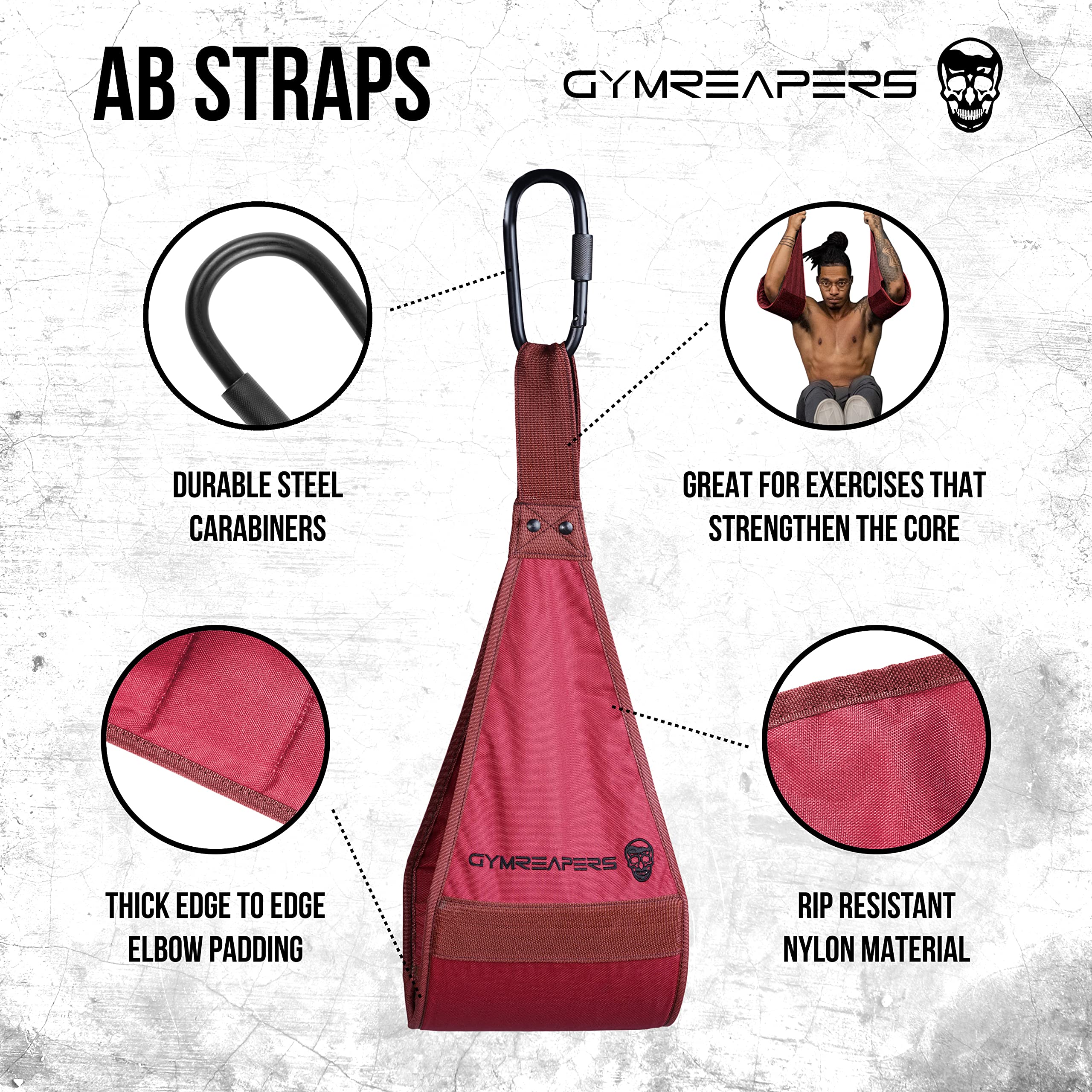 Snapklik.com : Gymreapers Hanging Ab Straps For Core Strength And ...