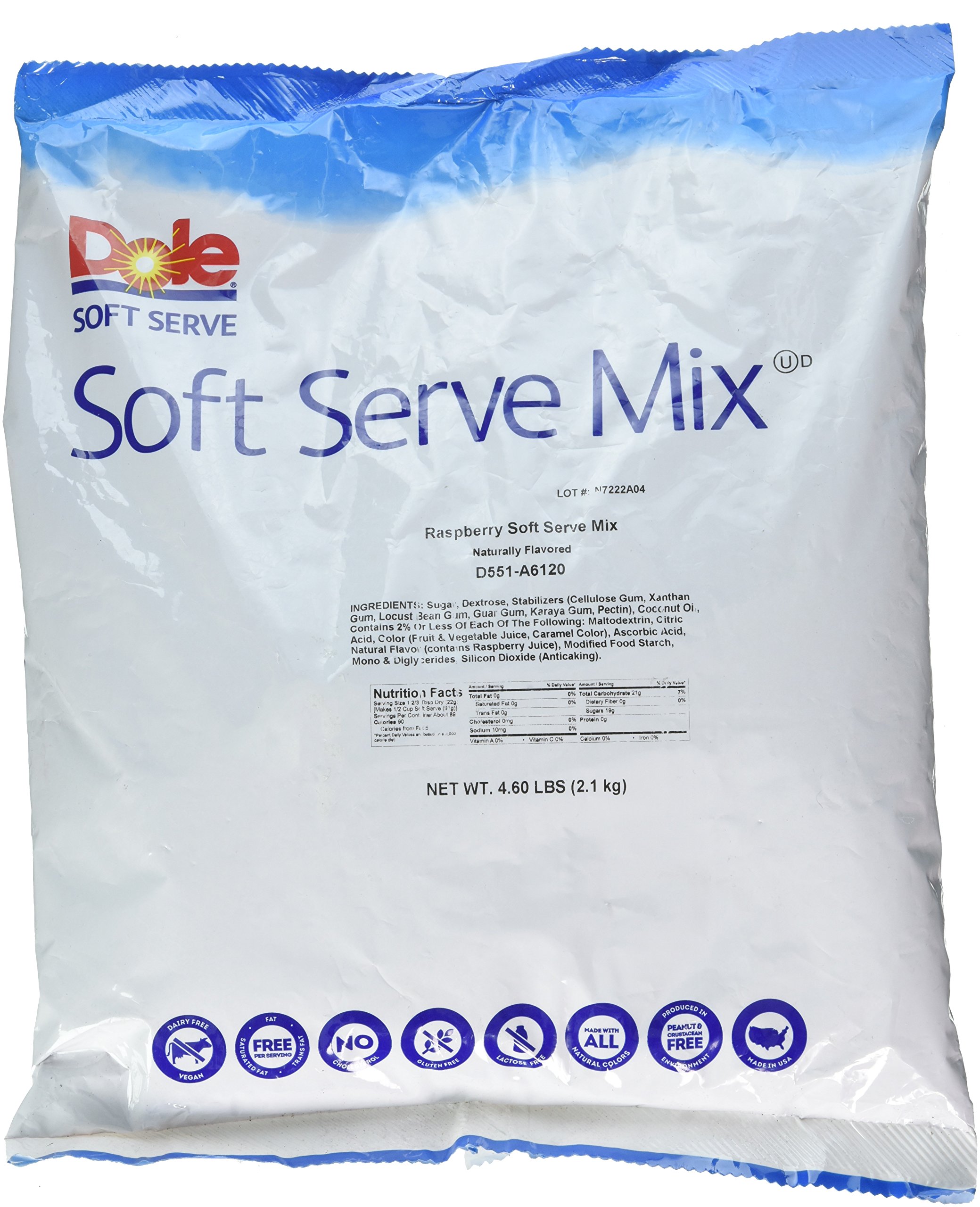 Snapklik.com : Dole Soft Serve Mix, Raspberry, 4.60 Pound