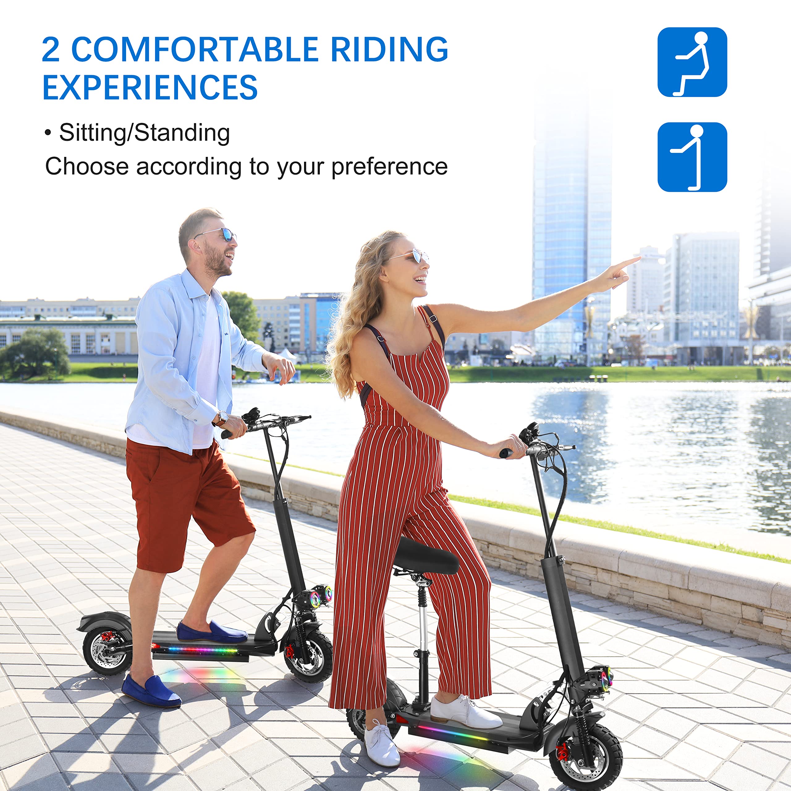 Buy TopMate ES21 Folding Electric Scooter for Adults with 800W Motor ...