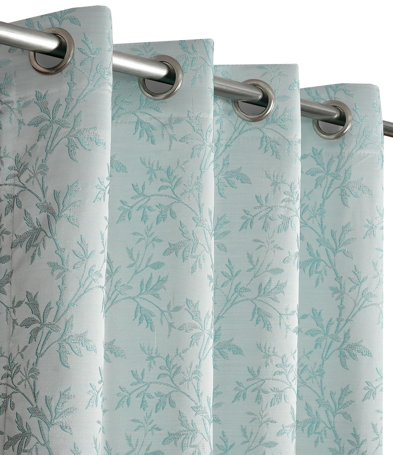 Buy FRESH FROM LOOM Anti-Wrinkle 7ft Curtains | Premium Jacquard Design ...
