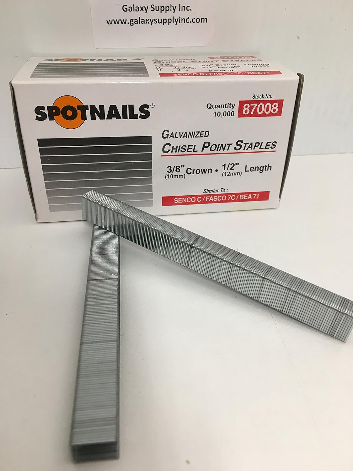 Amazon.com: SPOTNAILS #87008 71 OR C Series Staples. 1/2" Length, Sold ...