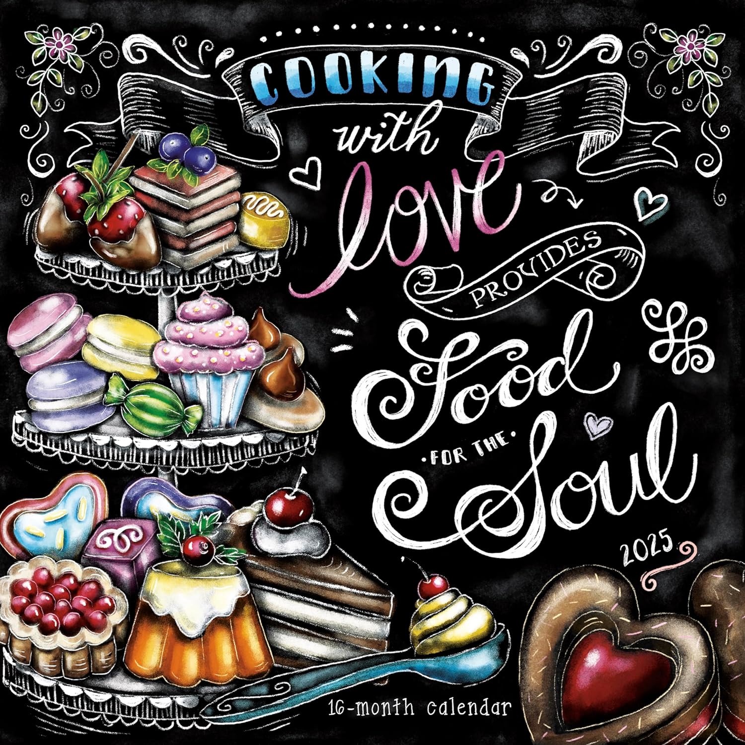 Amazon.com: Cooking with Love Provides Food for the Soul 2025 Wall ...