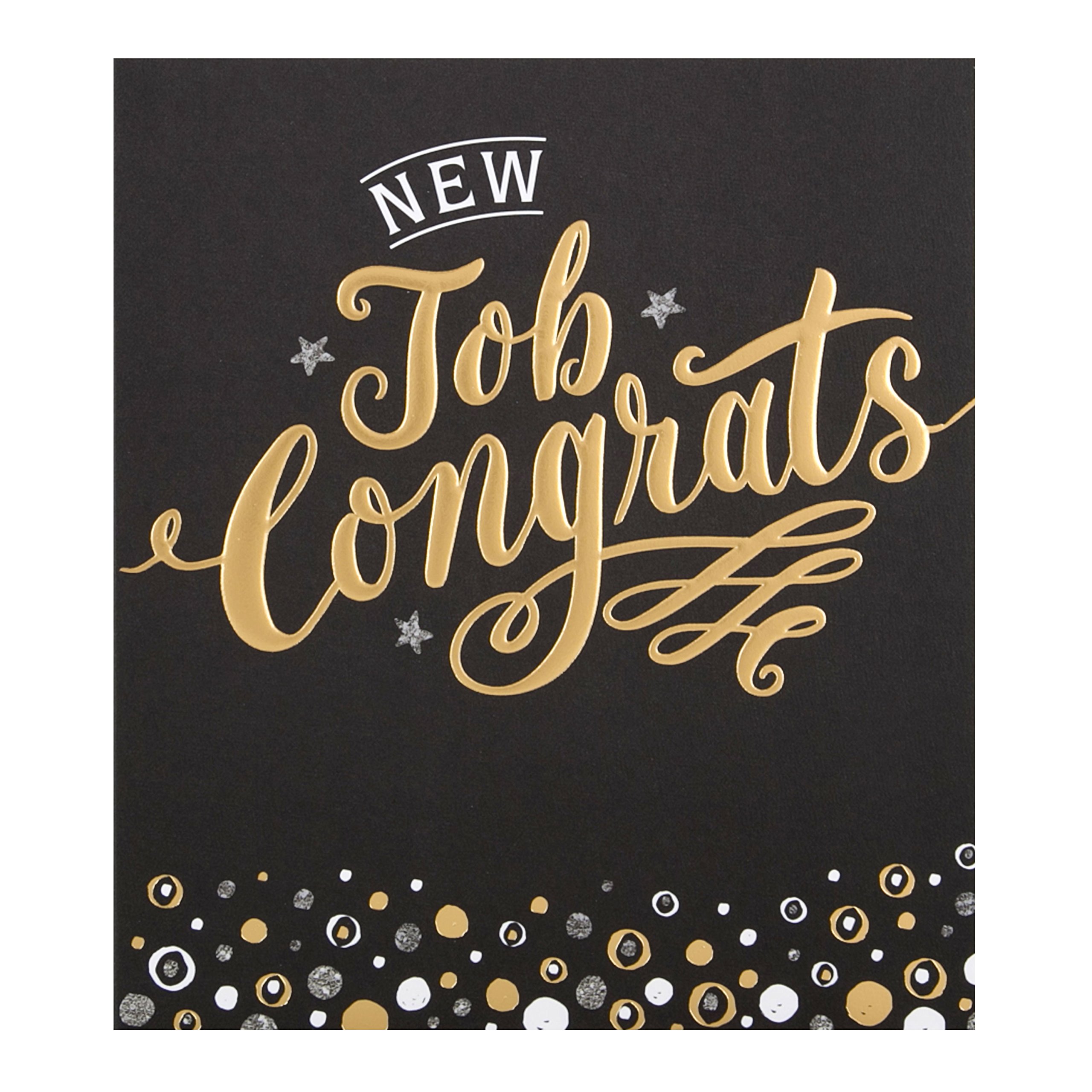Hallmark New Job Card "Congrats" - Small : Amazon.co.uk: Stationery ...