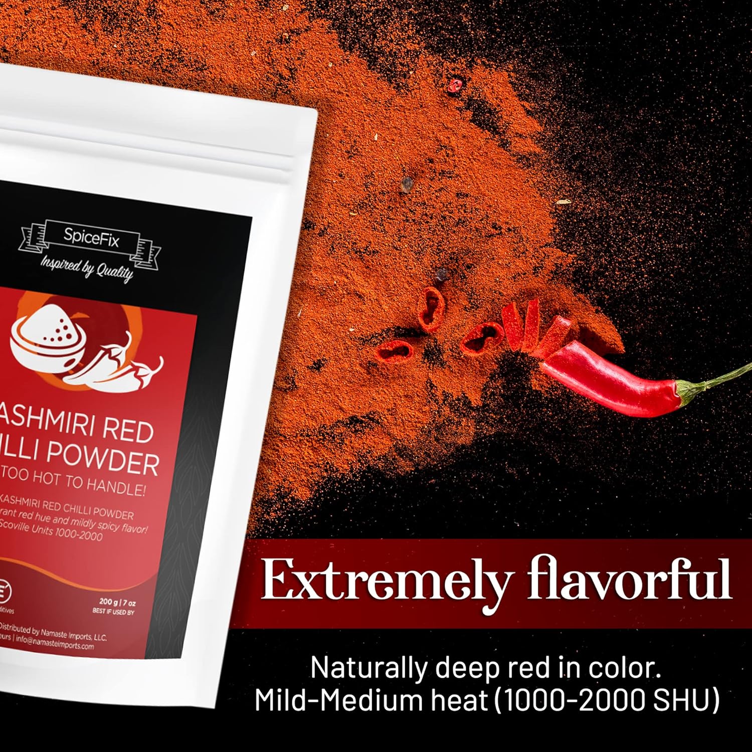 SpiceFix Kashmiri Red Chili Powder 70 oz Grado Premium Lote Pequeño ...