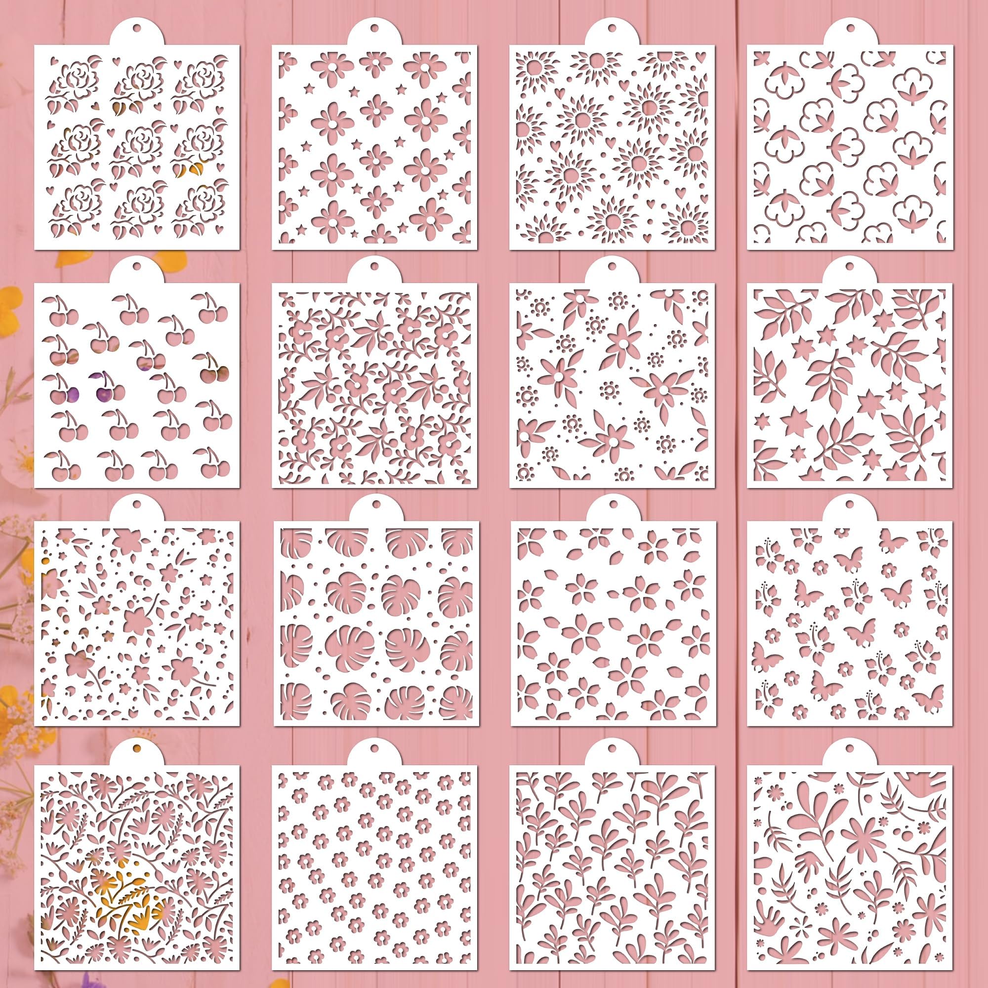 Amazon.com: Cake Stencils Decorating Buttercream Cookie Stencils for ...