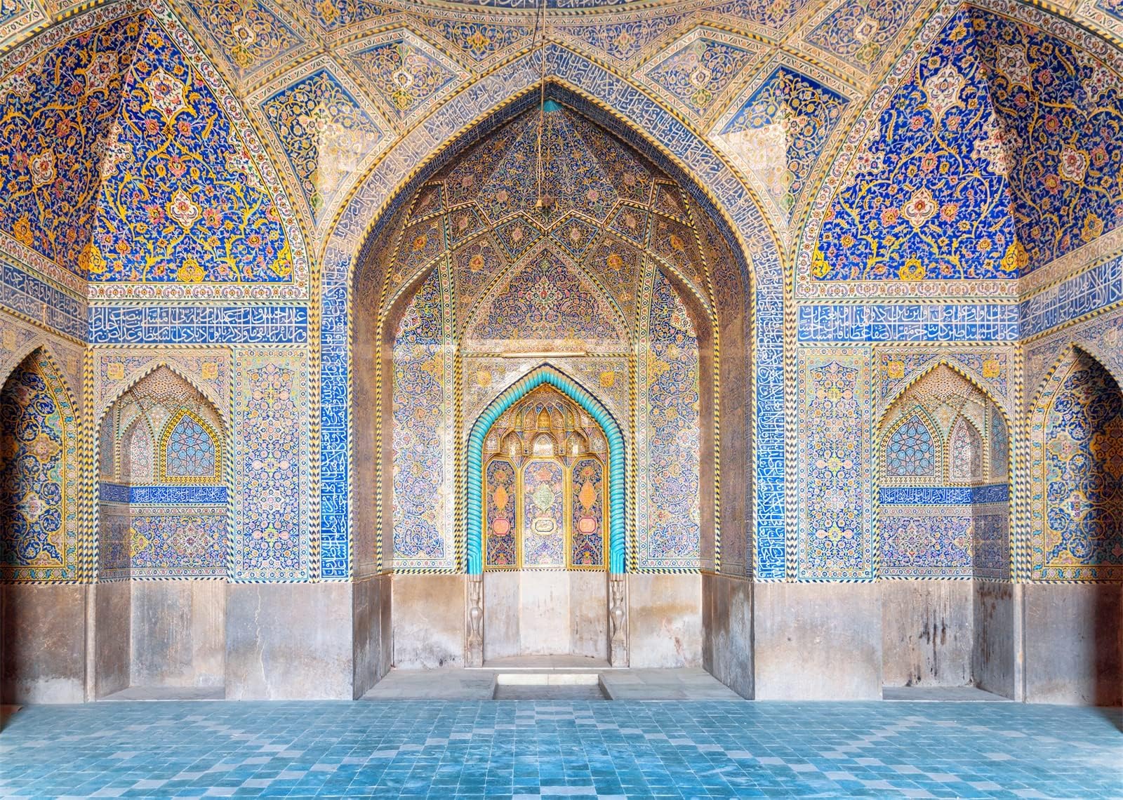 Amazon.com : BELECO 7x5ft Fabric Islam Mosque Backdrop Seyyed Mosque ...