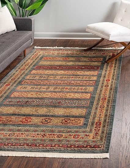 Amazon.com: Unique Loom Fars Collection Area Rug - Pasadena (8' x 10 ...