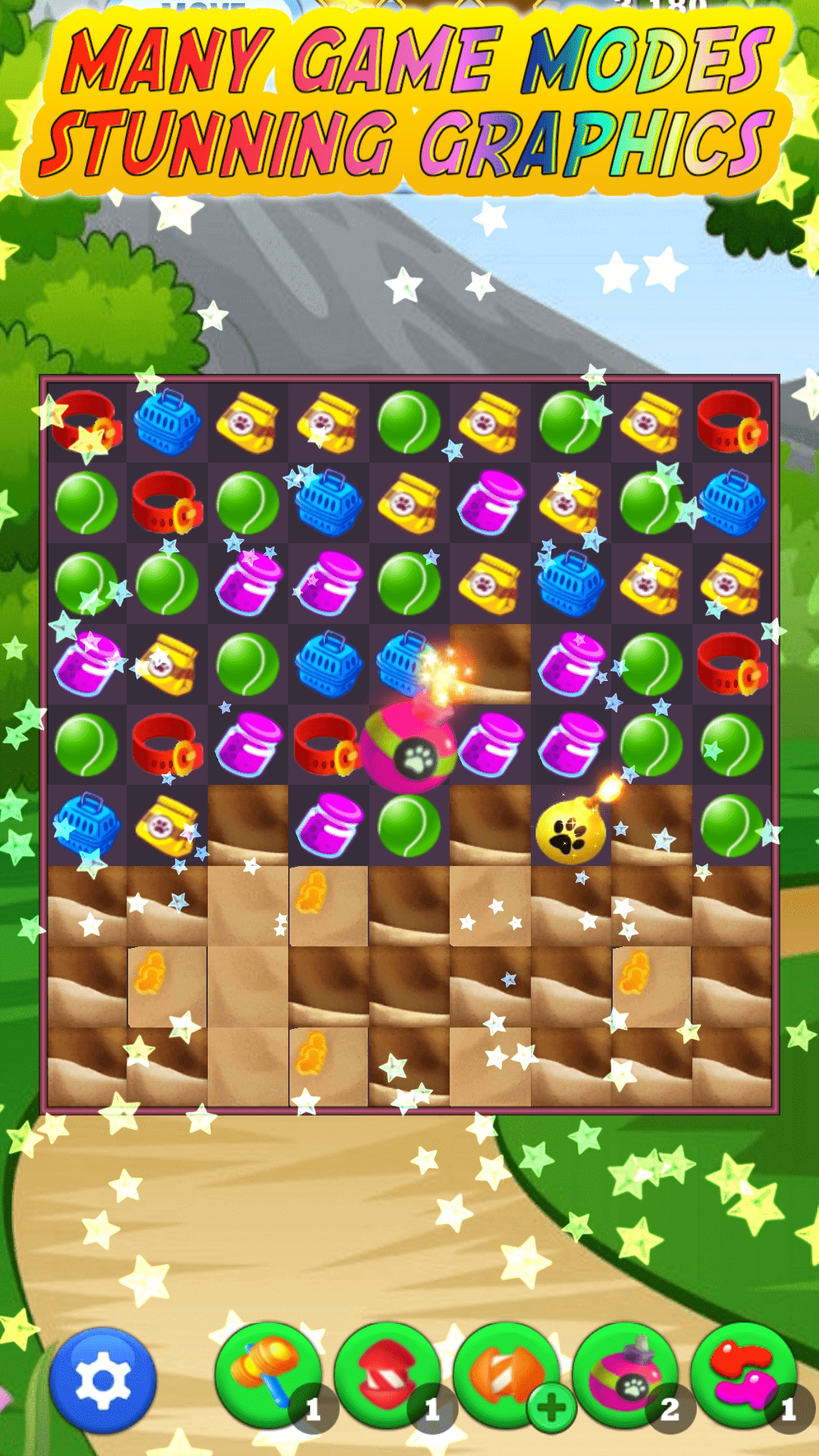 Puppy Pet dog match three games free and new:Amazon.com:Appstore for ...