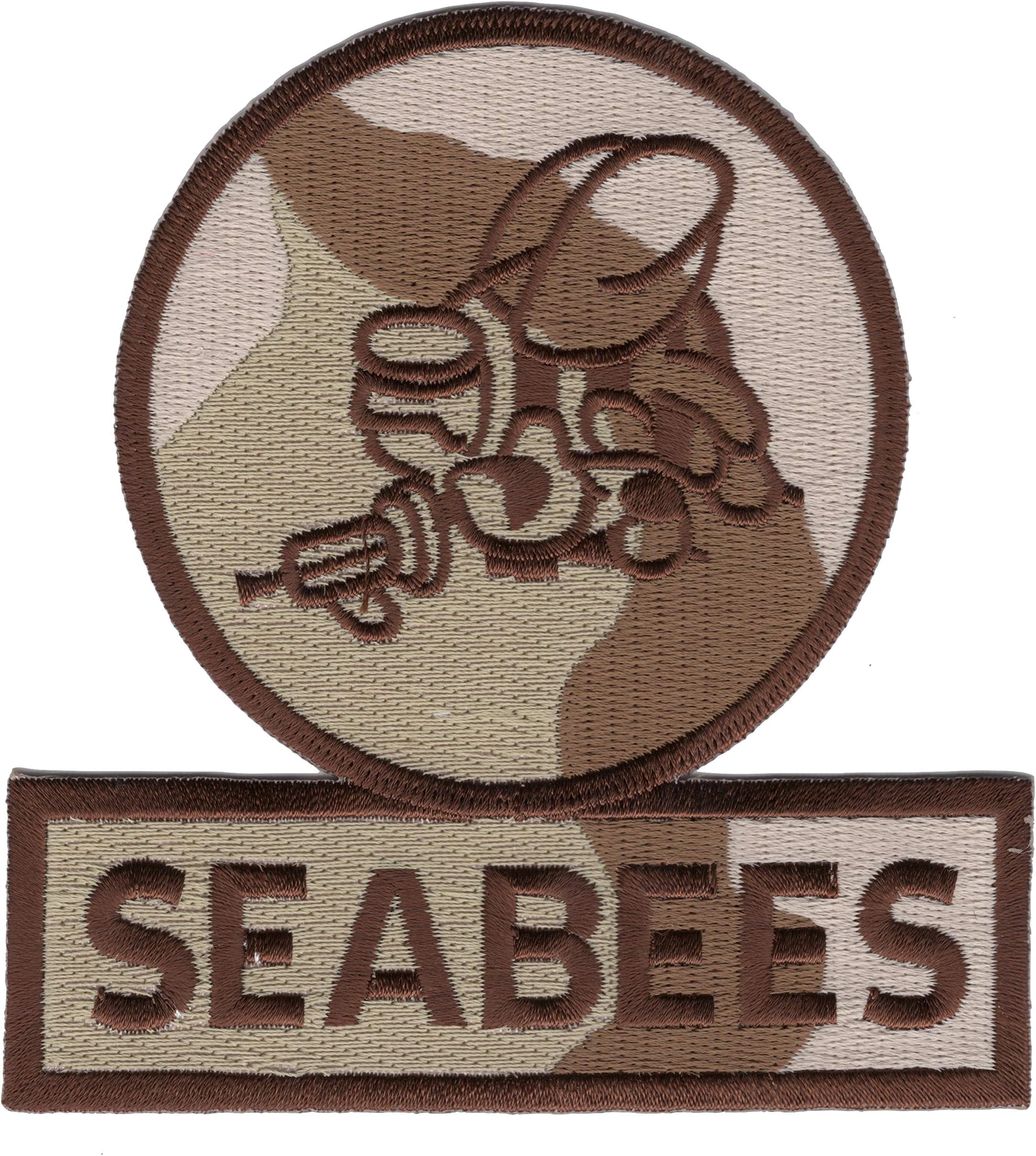 Amazon.com: US Naval Seabee Large Back Patch : Clothing, Shoes & Jewelry