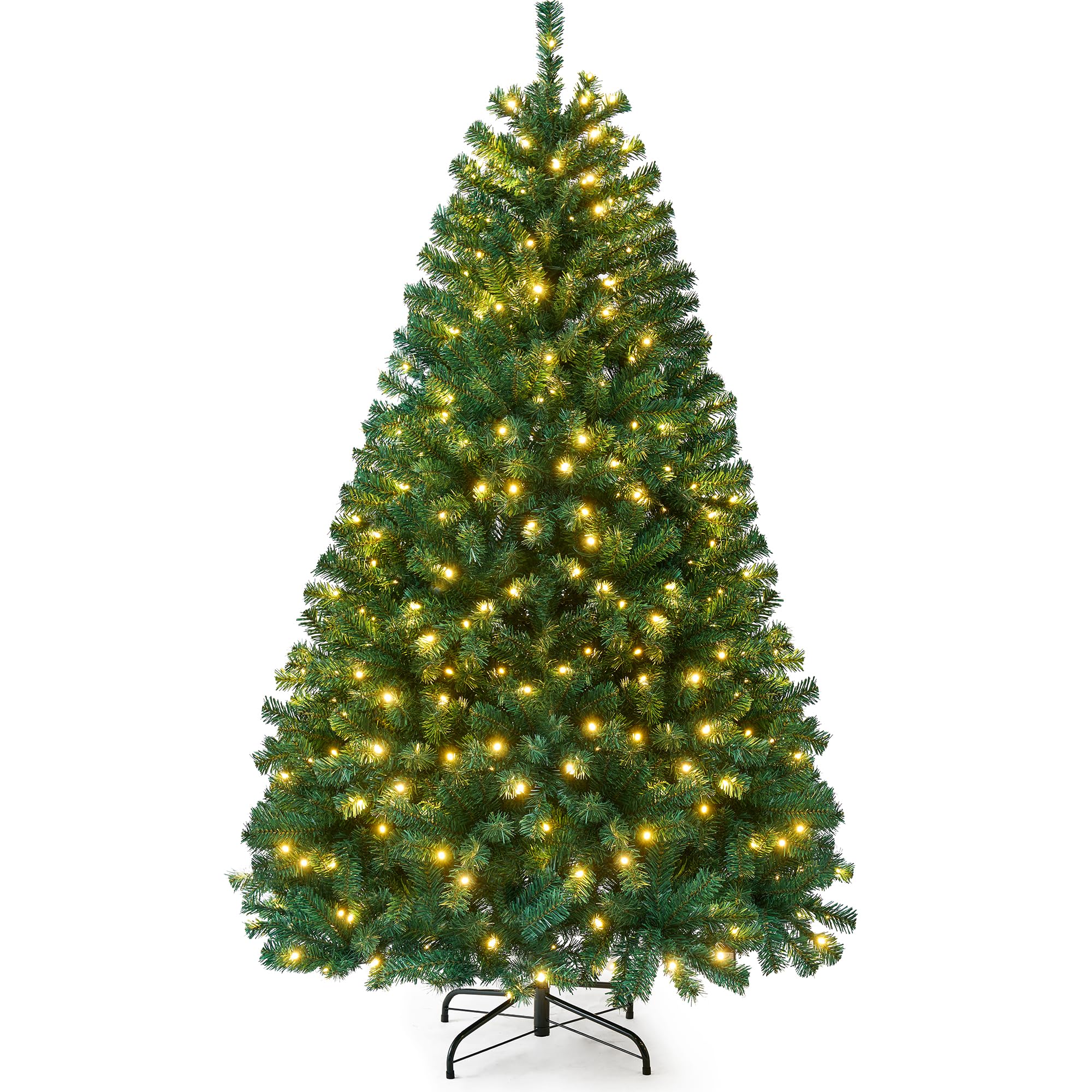 Buy 6FT Pre-Lit Artificial Christmas Tree with 260 LED Lights 1150 ...
