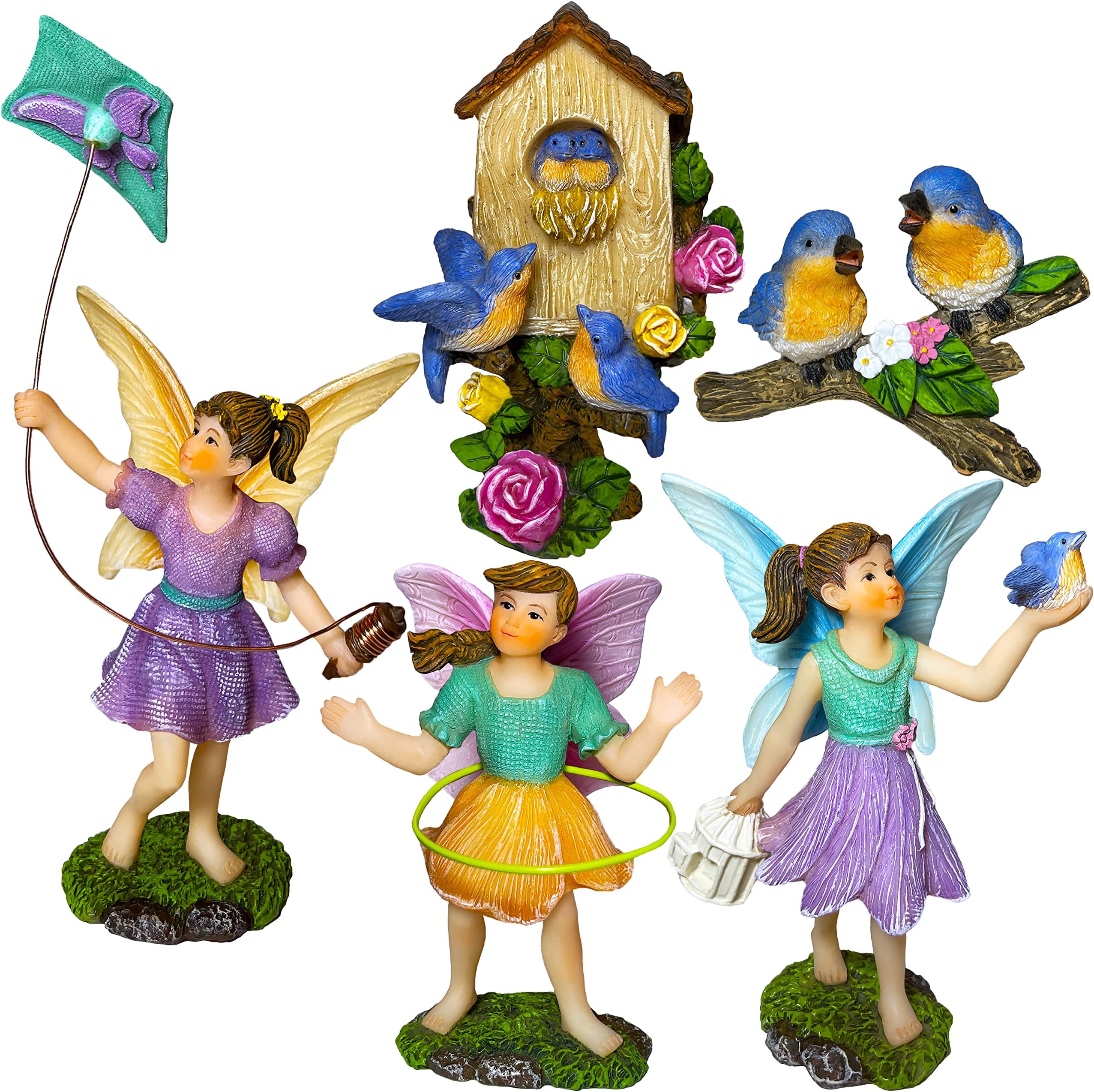 Amazon.com: PRETMANNS Fairy Garden Fairies - Fairy Garden Accessories ...