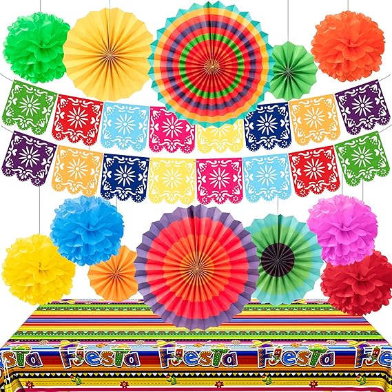 Amazon.com: 29 PCS Cinco De Mayo Decorations, Cinco De Mayo Tablecloth ...