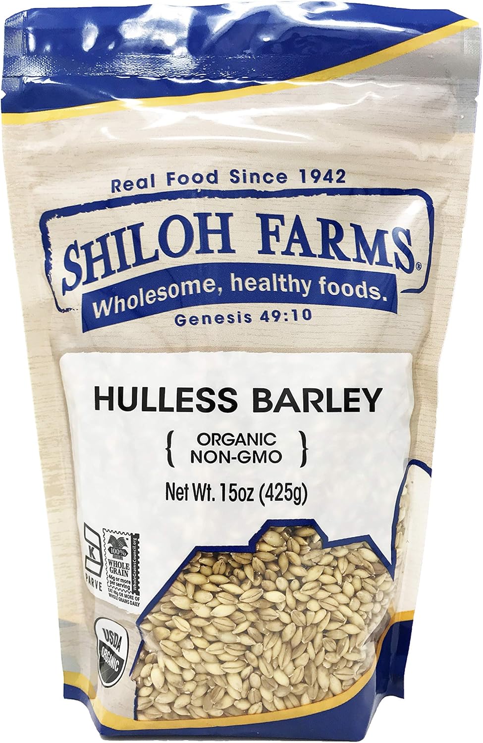 Amazon.com: Shiloh Farms - Organic Hulless Barley - 15 oz. : Grocery ...