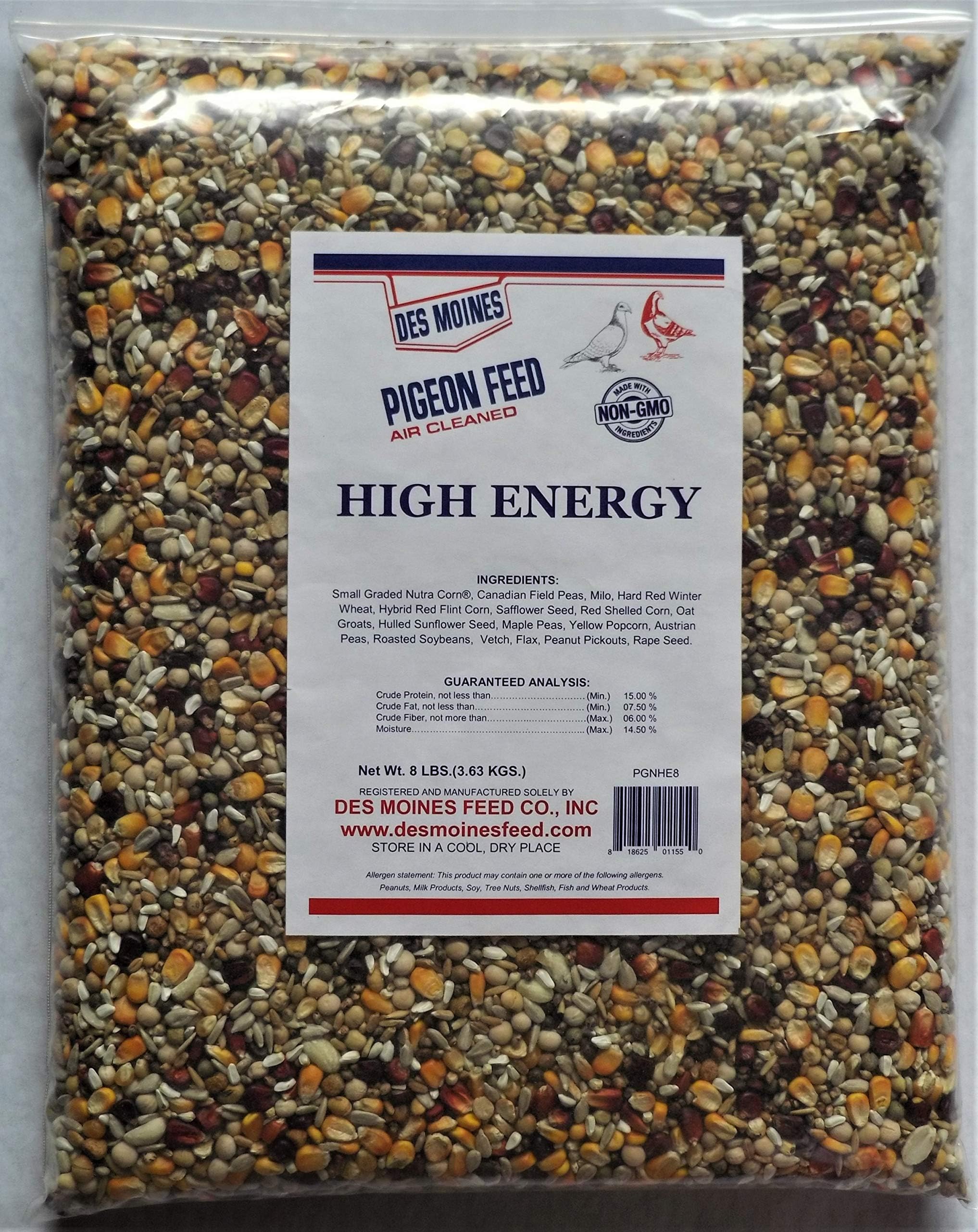Amazon.com : High Energy Pigeon Mix (16%) 8 lbs : Patio, Lawn & Garden