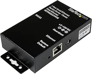 Amazon.com: StarTech.com 1 Port RS232 Serial Ethernet Device Server ...