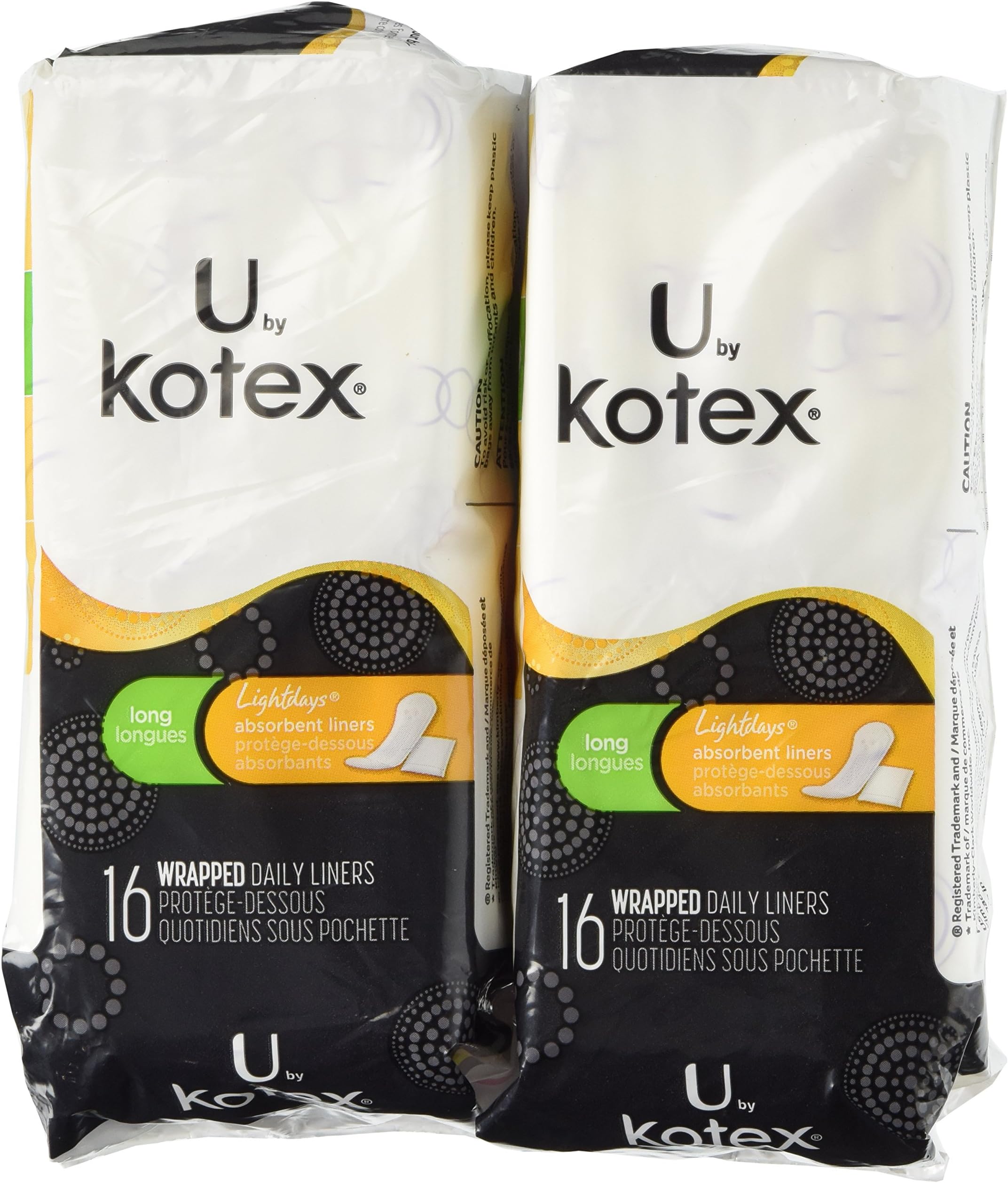 Amazon.com: Kotex Natural Balance Absorbent Liners, Long, 16 Count ...