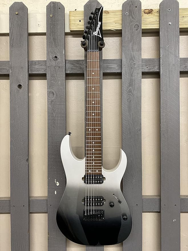 Amazon.com: Ibanez RG7421 7-String - Pearl Black Fade Metallic ...