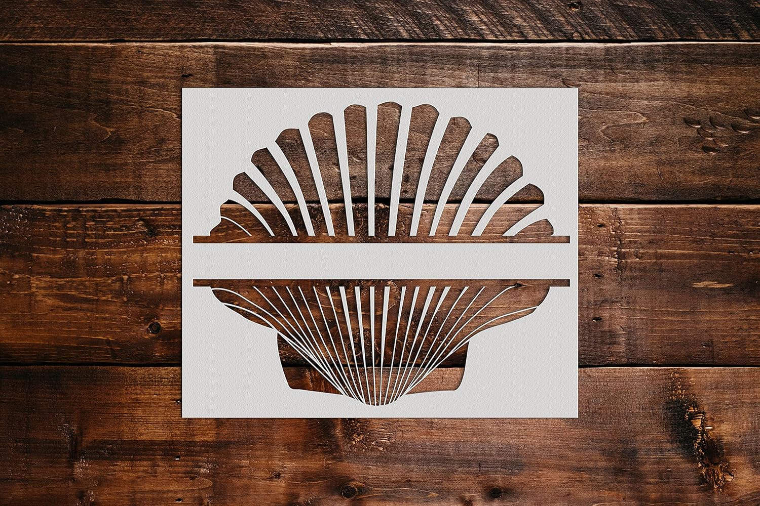 Amazon.com : Seashell Stencil DIY Reusable Craft Stencil and Painting ...
