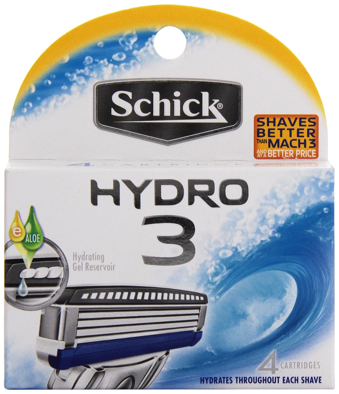 Schick Hydro 3 Razor Refi Size 4ct : Amazon.in: Health & Personal Care
