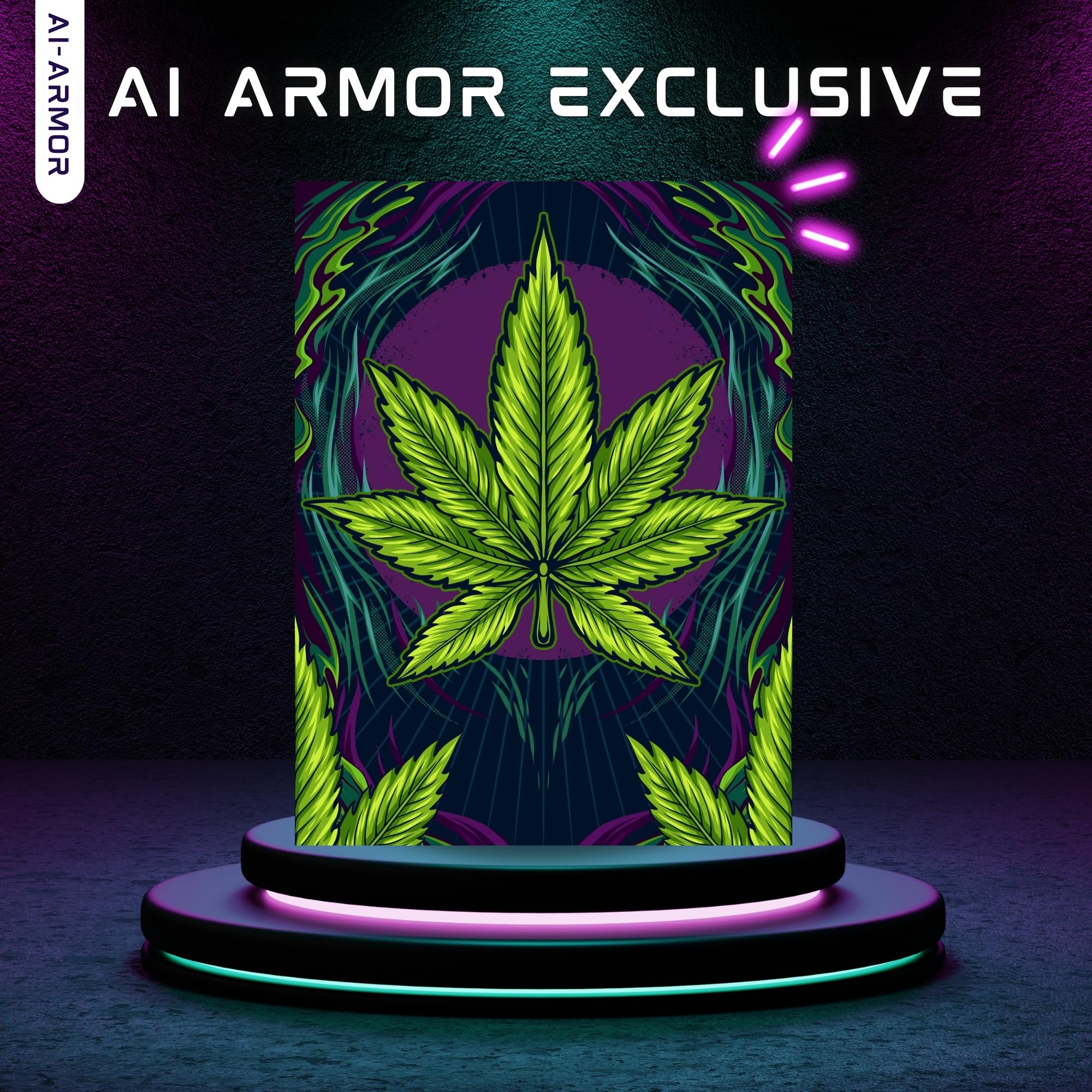 Borderless Art Card Sleeves Ai Armor 105ct Matte TCG Sleeves - Green ...