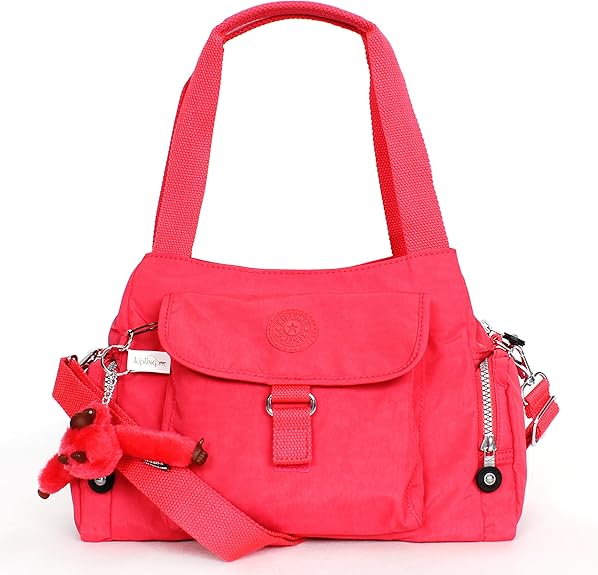 Kipling Felix (Fairfax) L Shoulder Bag Crossbody Jazzy Pink: Handbags ...
