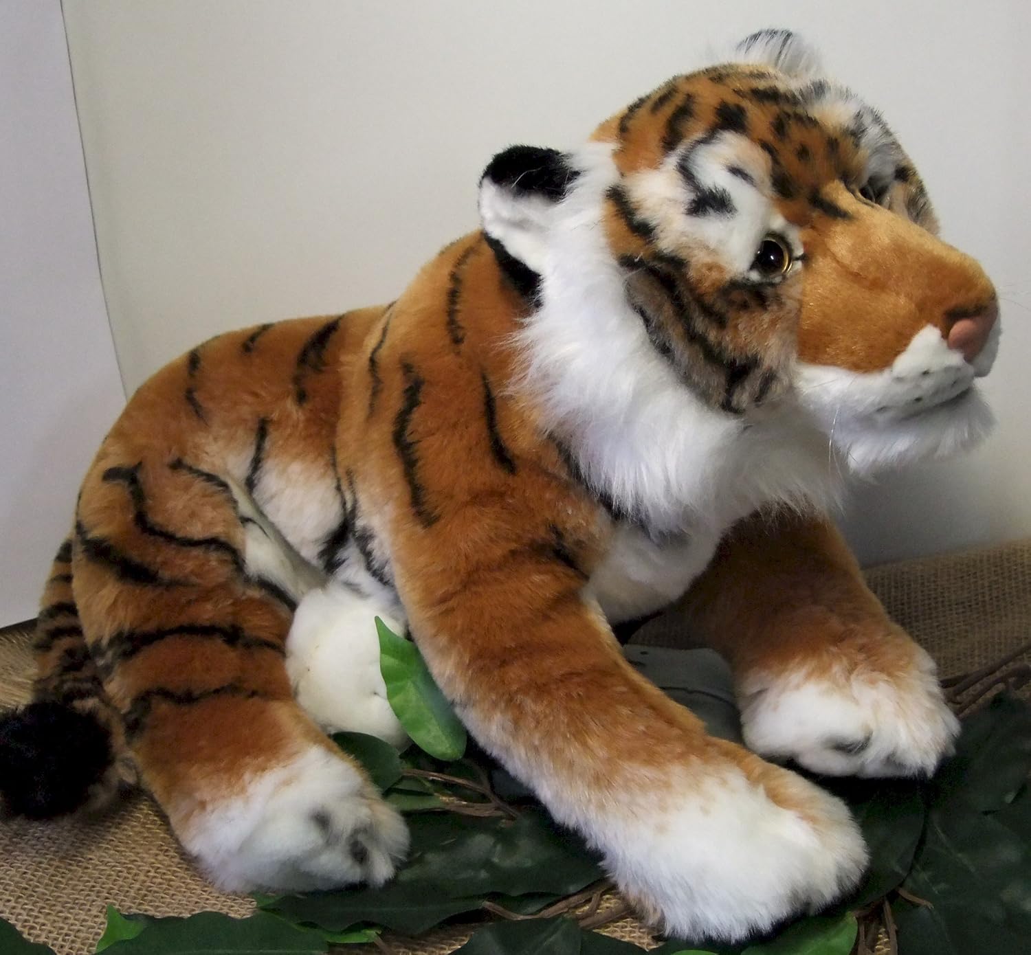 Large plush tiger approx. 50 cm – 64 cm with tail – BigaMart