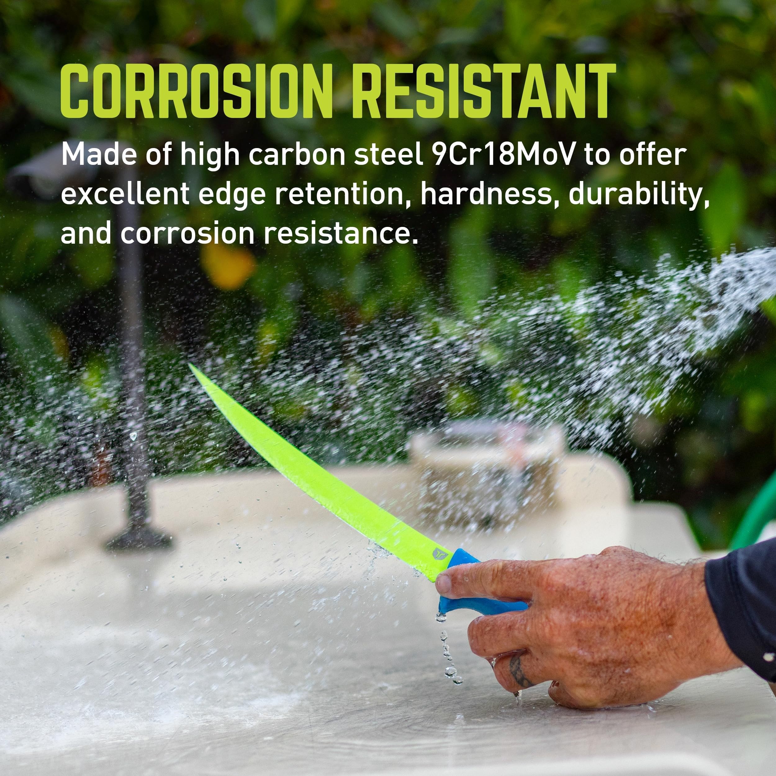 Snapklik.com : SYK Fillet Knife, Medium Flex, Hollow Ground Blade ...