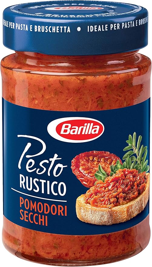 Barilla Pesto Rustico Pasta Sauce with Semi-Dried Tomatoes, 200g ...