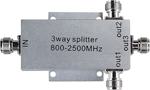 Lysignal Power Splitter 800-2500MHz Signal Divider with N Female ...