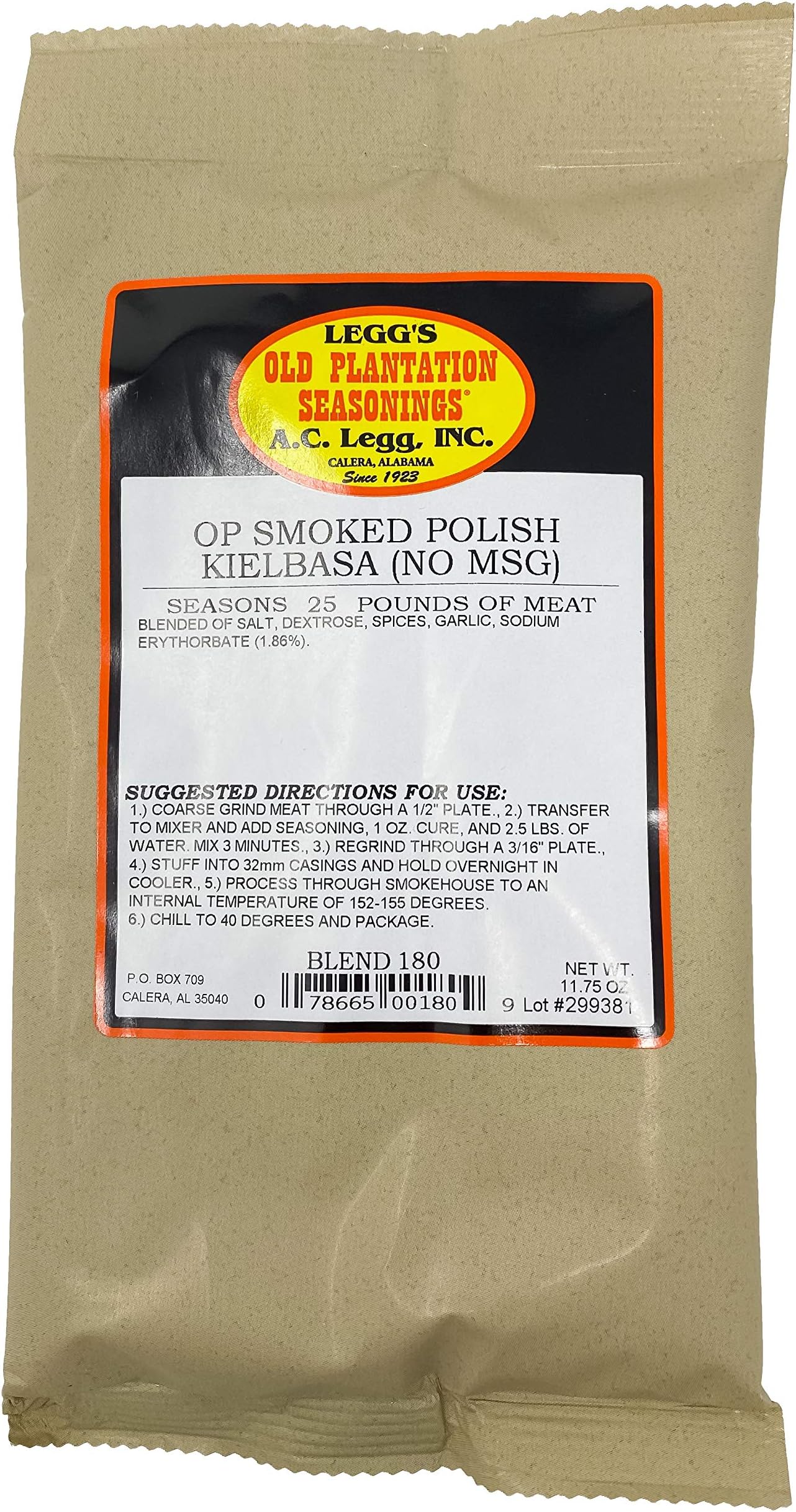 Amazon.com : A.C. Legg Old Plantation Seasonings - Smoked Polish ...
