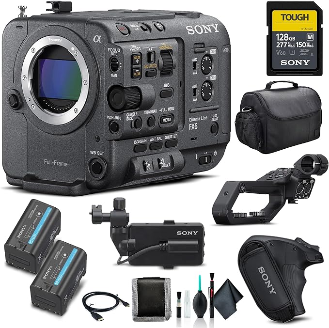 Amazon.com : Sony FX6 Full-Frame Cinema Camera Body Only ILME-FX6V ...