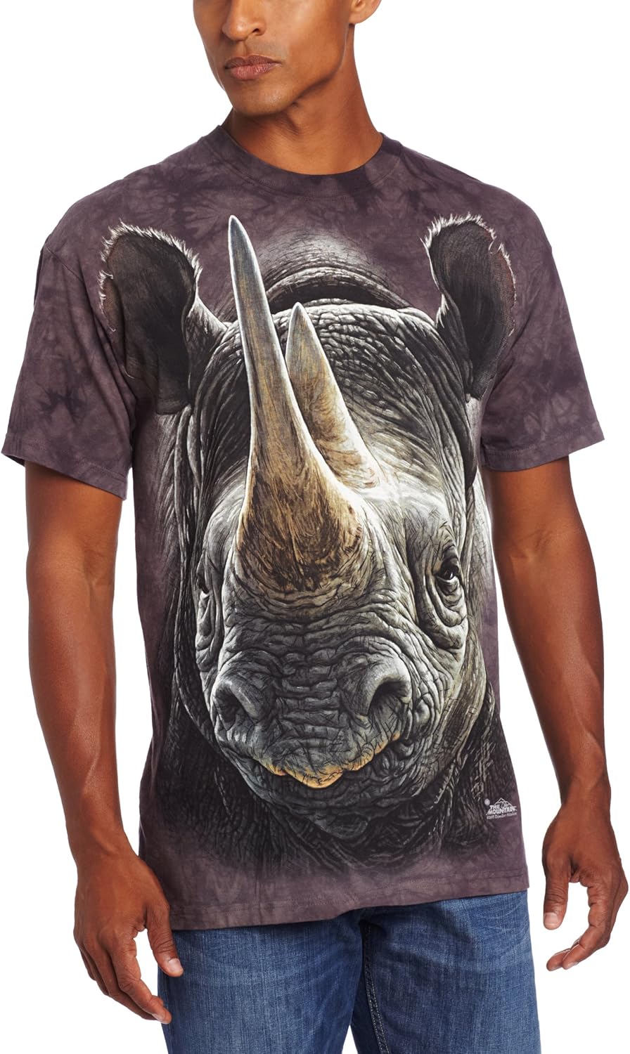 Amazon.com: The Mountain Black Rhino Adult T-Shirt, Grey, 5XL ...
