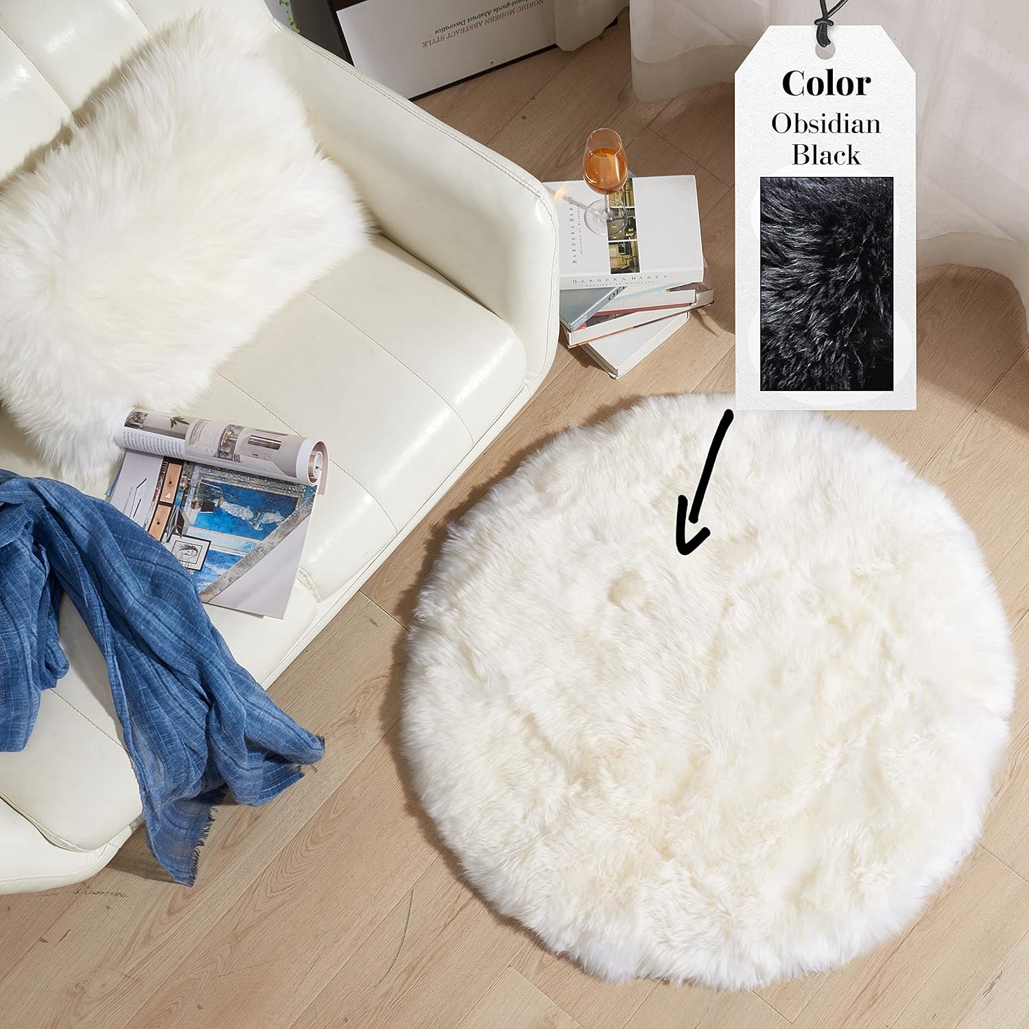Amazon.com: Outlavish Sheepskin Rug Genuine Real Wool Fur, Luxury New ...
