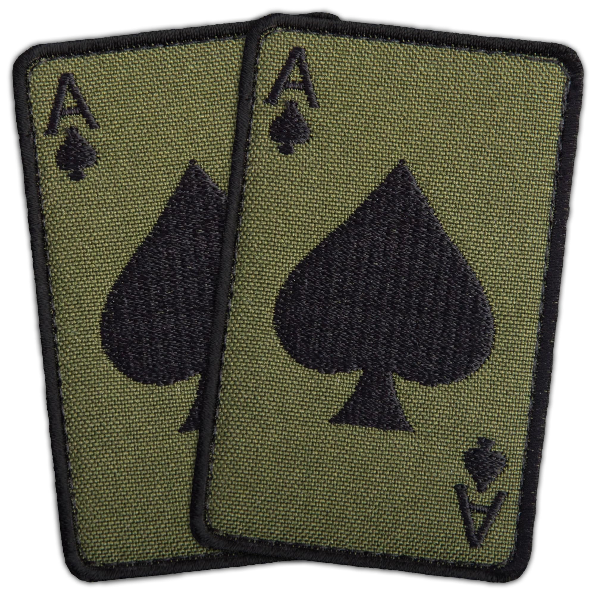 Amazon.com: Bluyellow 2Pcs Ace of Spades Patch Death Card, Embroidered ...