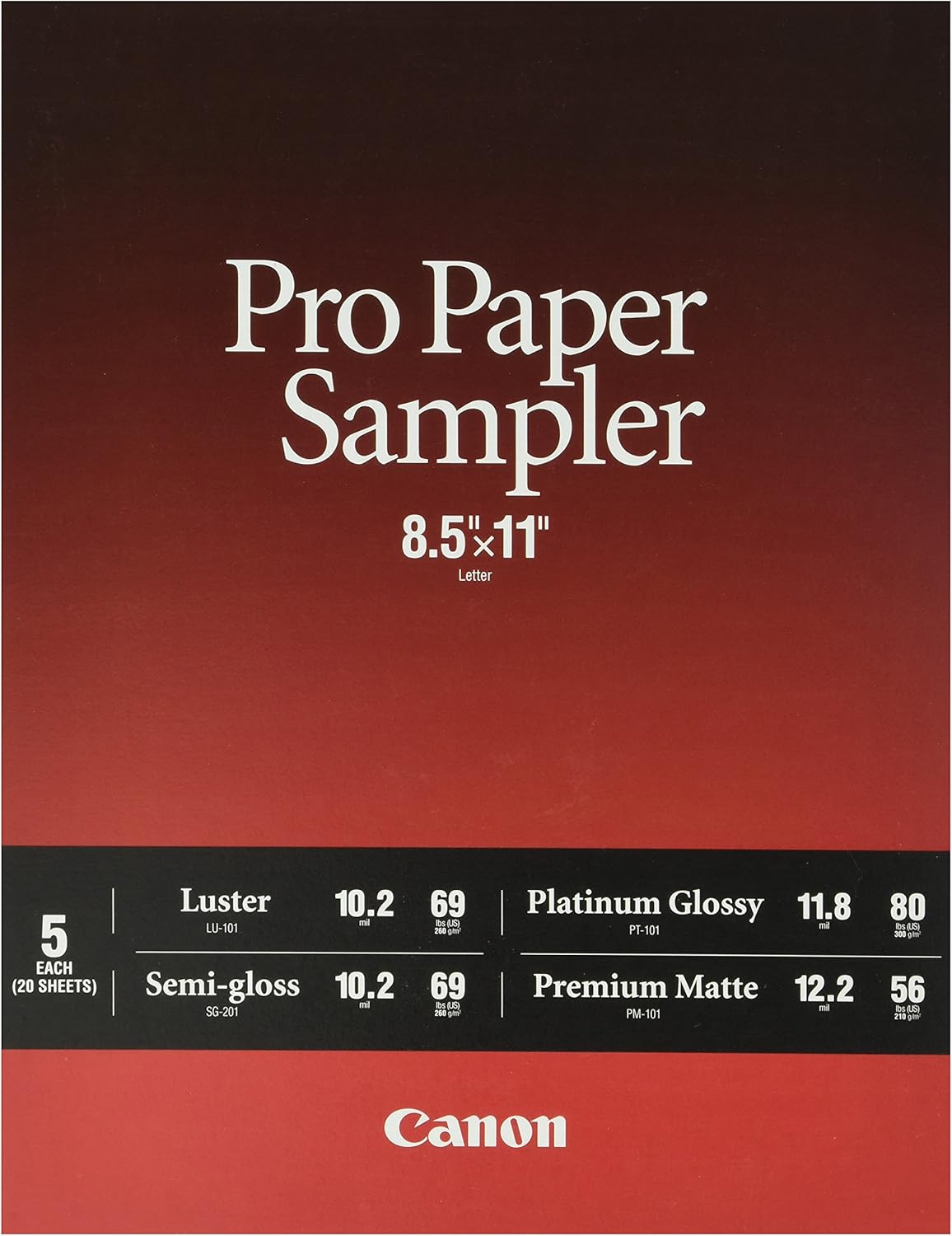 Amazon Canon Pro Paper Samples Pack 8657B012 Office Products amazon-canon-pro-paper-samples-pack-8657b012-office-products