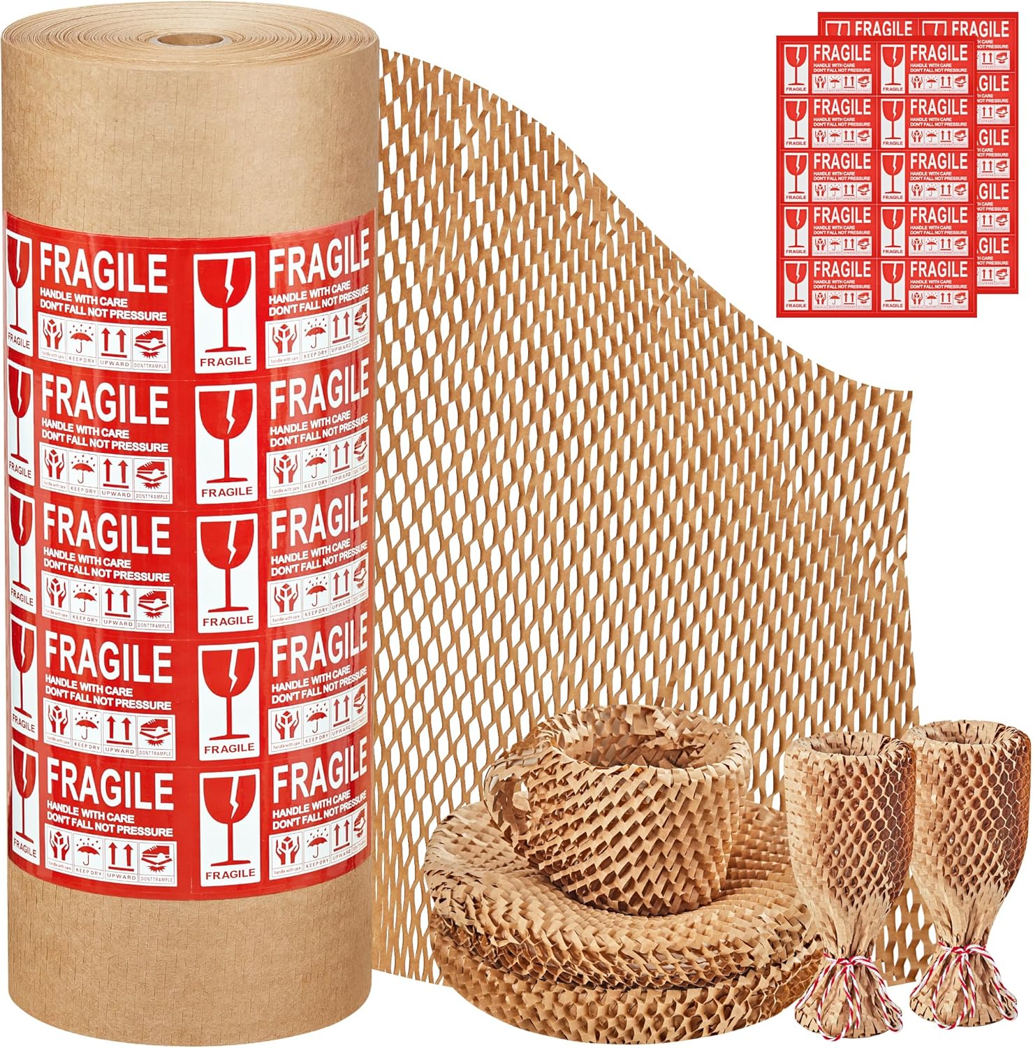 Amazon.com : JARLINK Honeycomb Packing Paper, 15"x 412' Bubble Packing ...