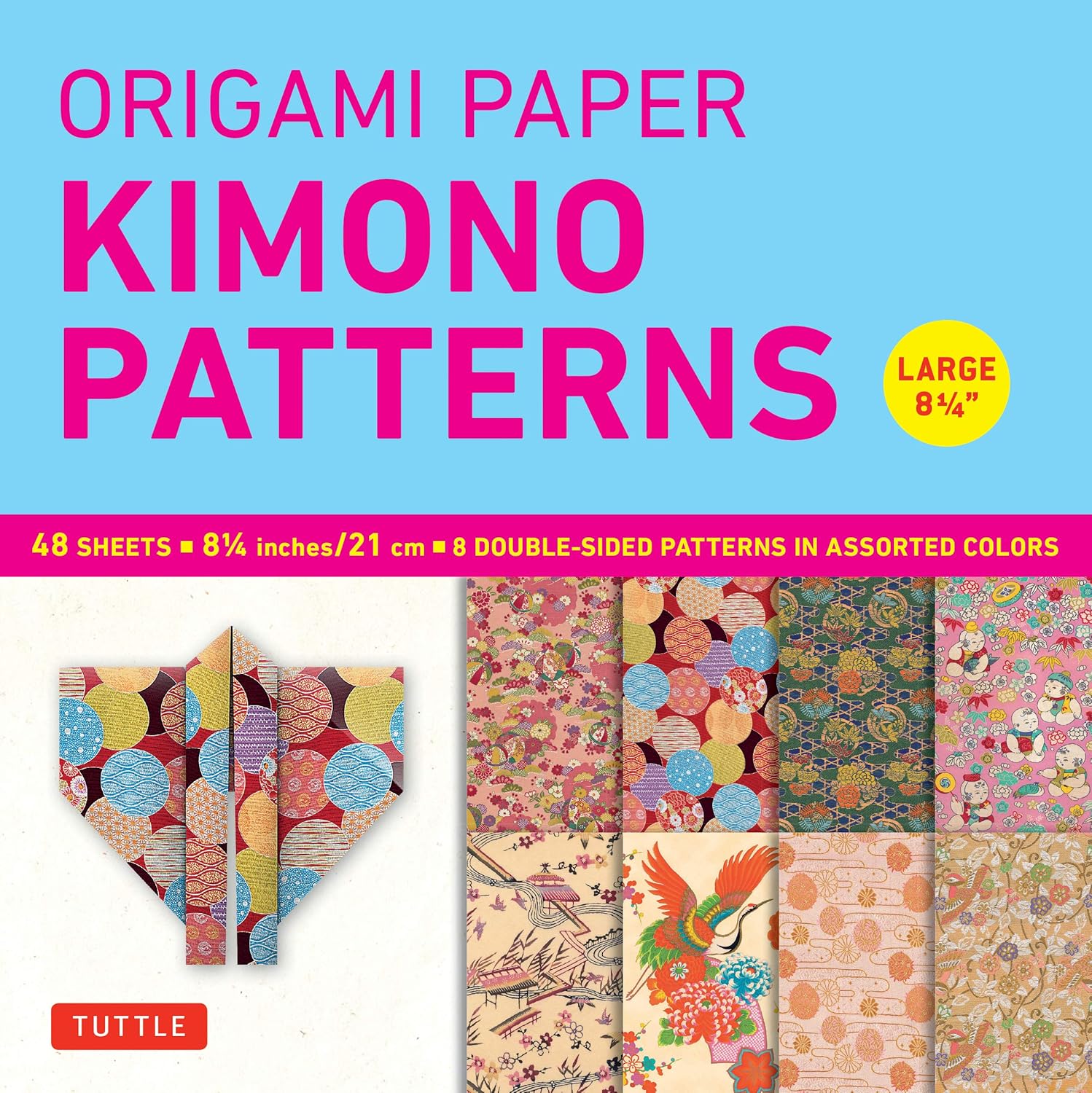 Amazon.com: Origami Paper - Kimono Patterns - Large 8 1/4" - 48 Sheets ...